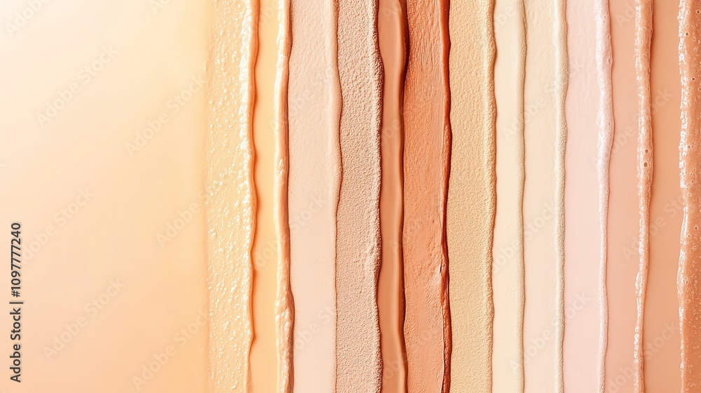 Makeup foundation shades color chart. Stock Illustration | Adobe Stock