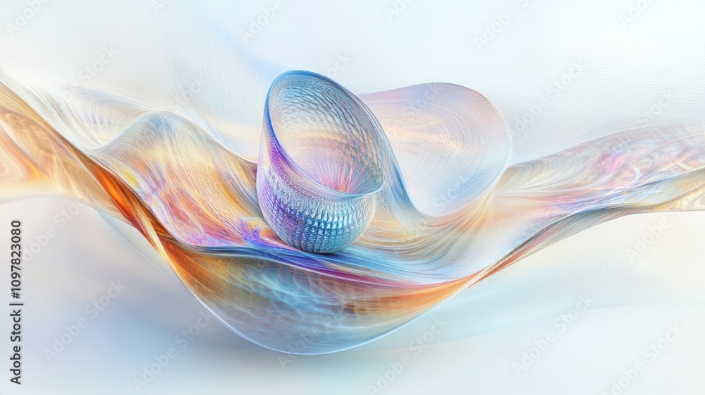 clam, with a focus on its unique shell texture and iridescent colors ...