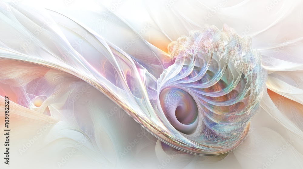 clam, with a focus on its unique shell texture and iridescent colors ...