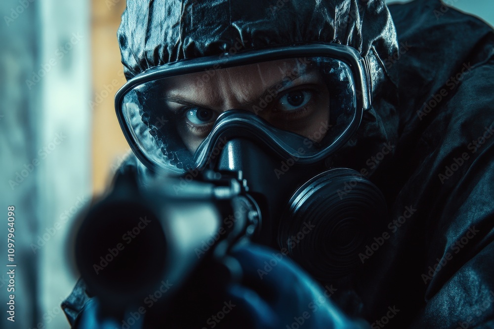 Ballistics Investigation: Criminologist Technician Collecting and ...