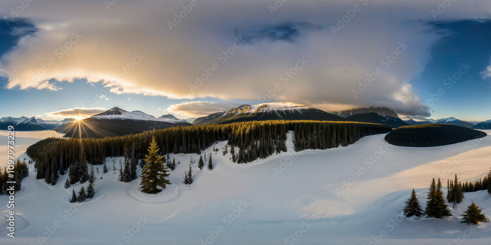 Full 360 degrees seamless spherical panorama HDRI equirectangular ...