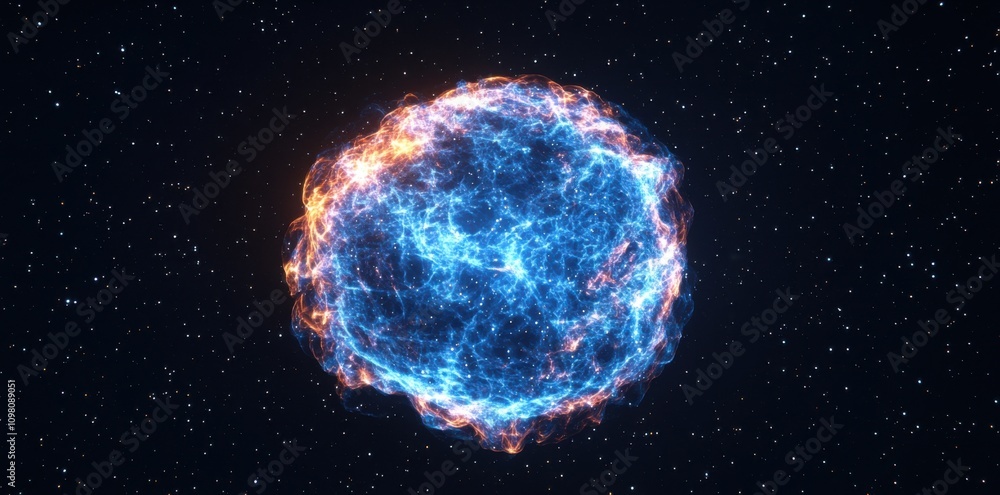 360-degree space nebula panorama, equirectangular projection ...