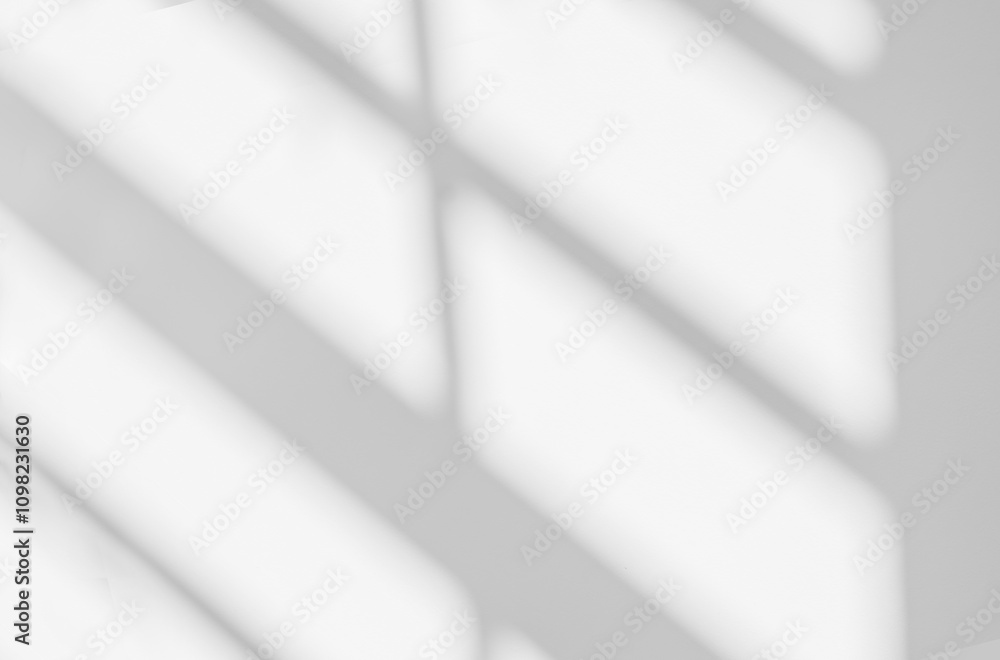 Gray shadow and light blur abstract background on white wall from ...