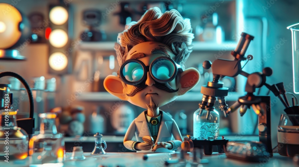 Ilustracja bez tantiem: photograph of Cartoon character of a crazy ...