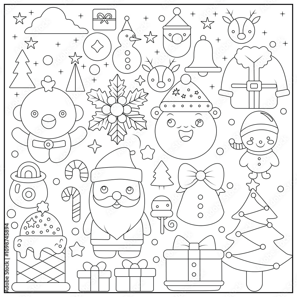 Christmas Hygge cute and cozy coloring book Cozy Christmas Cats Holiday ...