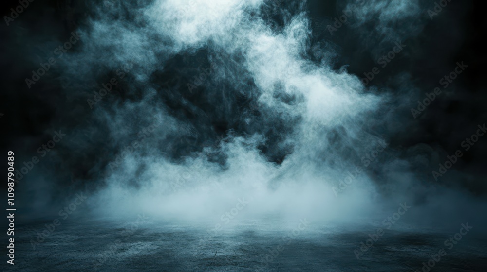 Illustration Stock Spooky fog overlays, Halloween overlay, realistic ...