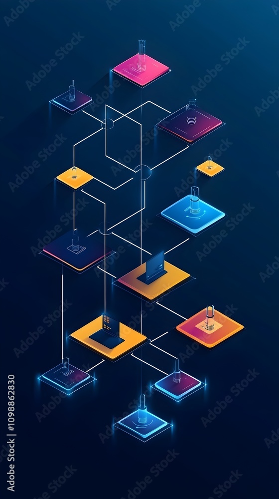 organizational chart with hierarchy and workflow business process ...