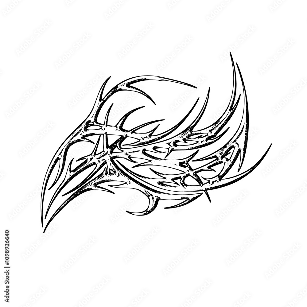 Tribal sigils Tattoo design Stock Illustration | Adobe Stock