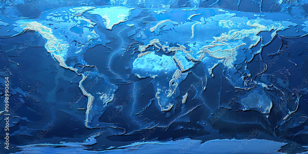 Geography Mural Walls: A world map mural on the walls, featuring ...