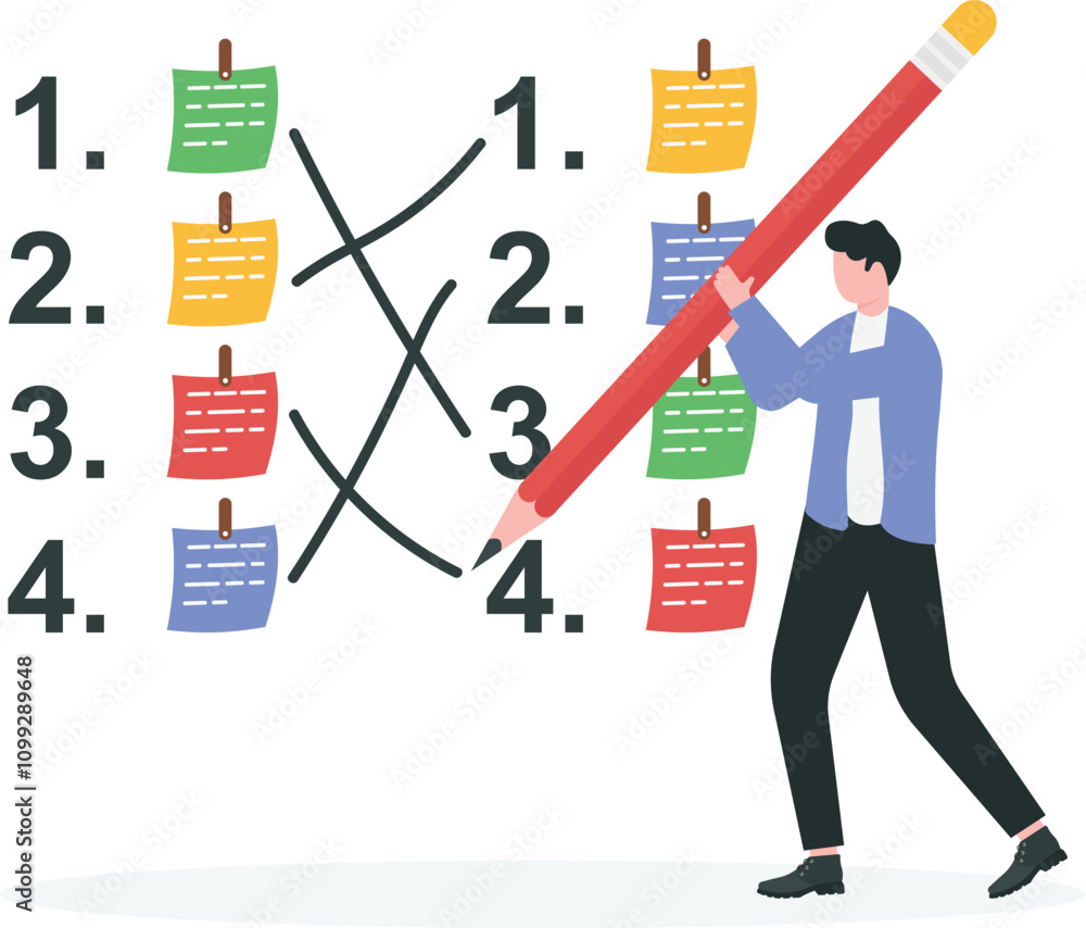 Change work schedule for best productivity, switch tasks or plans, set ...