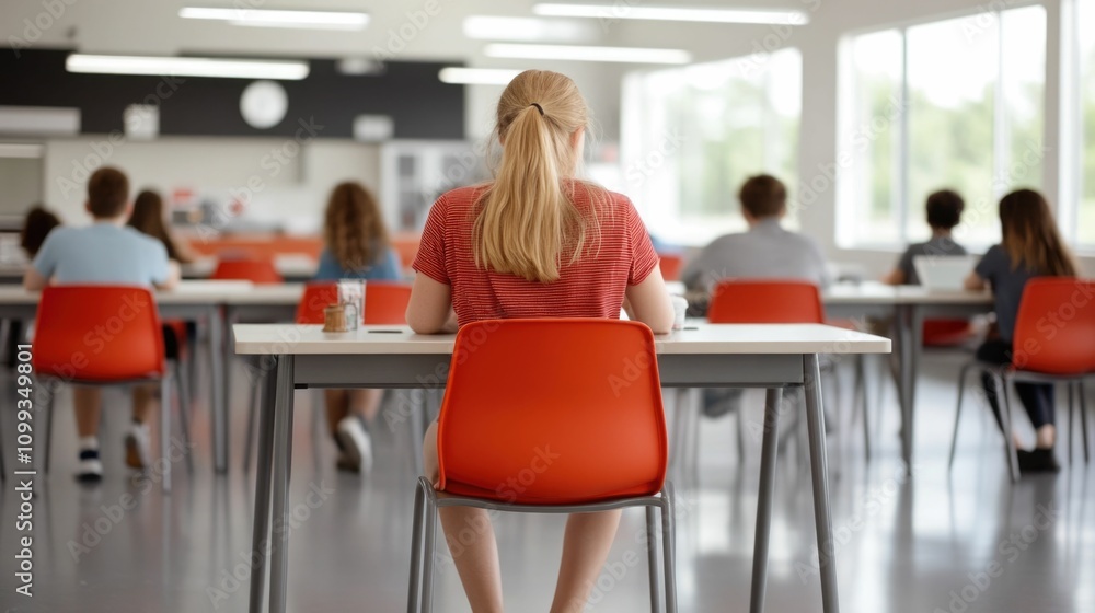 Image of a classroom setting where students are actively participating ...