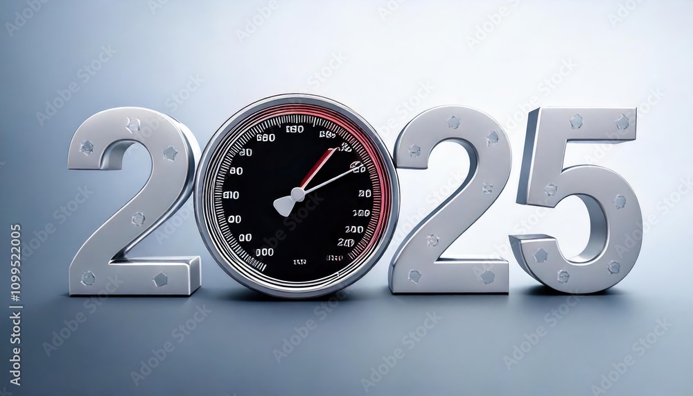 Outdoor photo of design a new year 2025 visual for a brand that ...