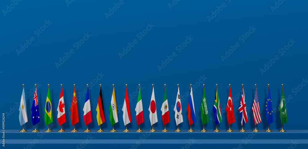 Flag G20 South Africa, Flags The members of the G20 are, G20 2025 ...