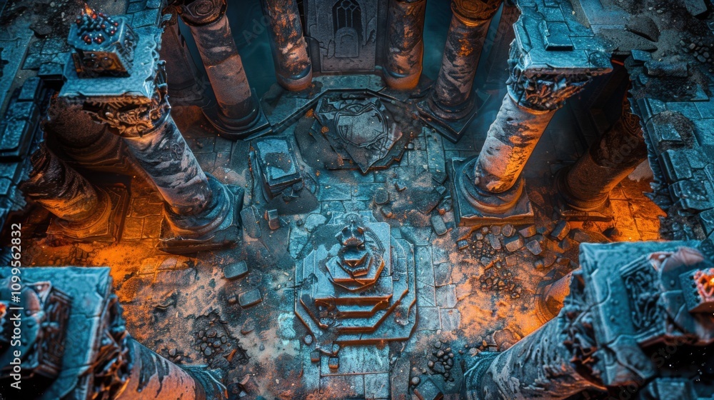 DnD Battlemap dark, underground, labyrinth, map, fantasy, adventure ...