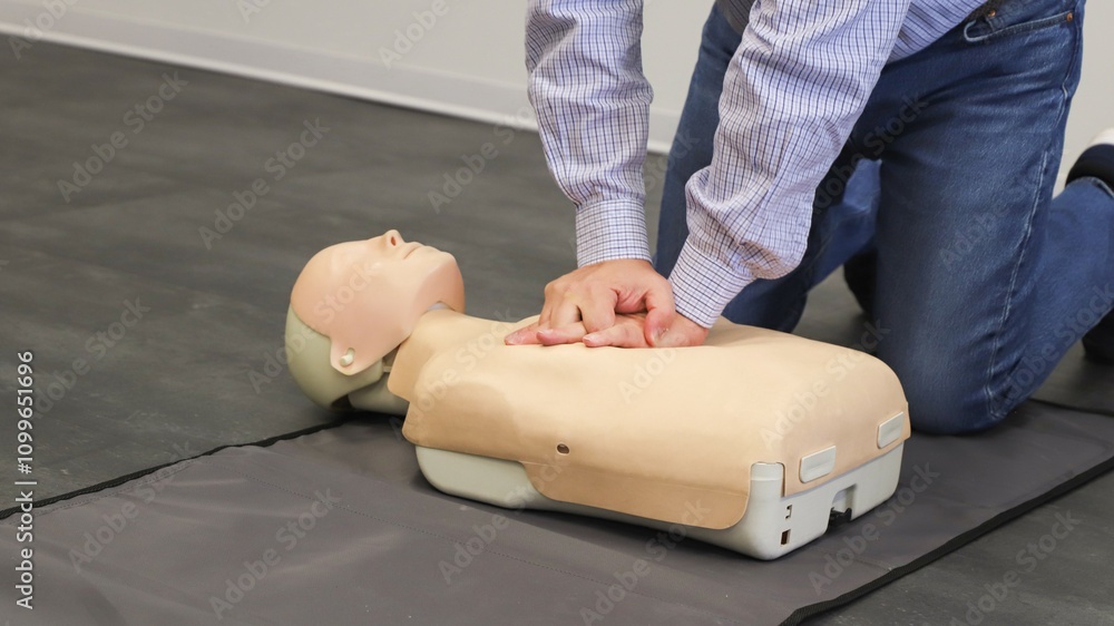 first aid course - company safety - cardiac massage - Basic Life ...