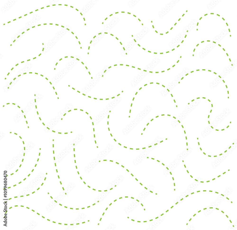 Vector hand drawn dotted lines on transparent background Stock Vector ...