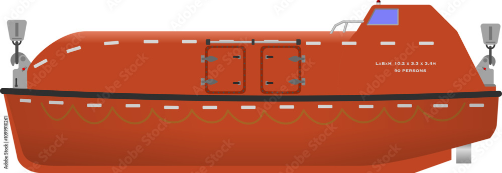 Polar Class Lifeboat. Totally enclosed lifeboat for polar waters from ...