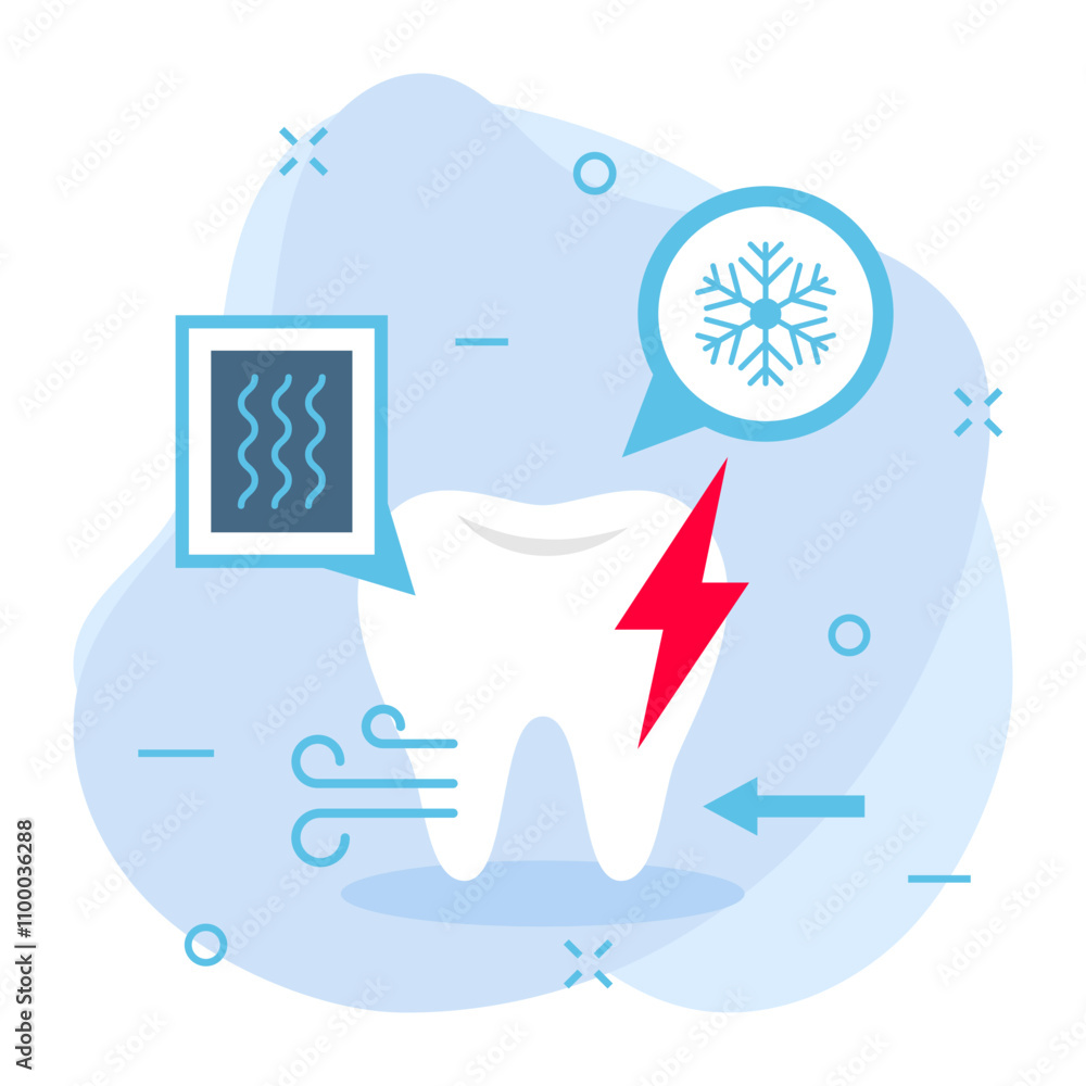 Toothache or painful teeth Dental abscess concept, throbbing Pain Due ...