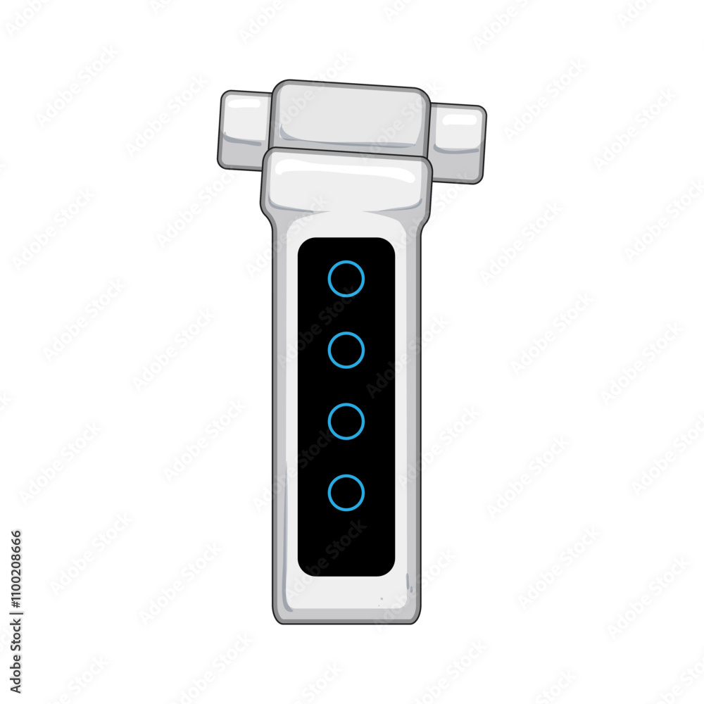 diagnosis spirometer cartoon. health breathing, pulmonary assessment ...