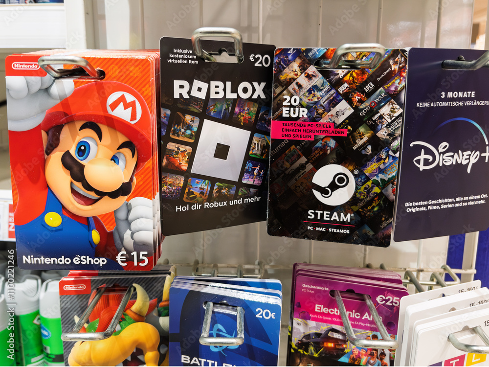 Nintendo eShop Gift Cards,Video Game Vouchers,Steam,Roblox and Disney+ ...