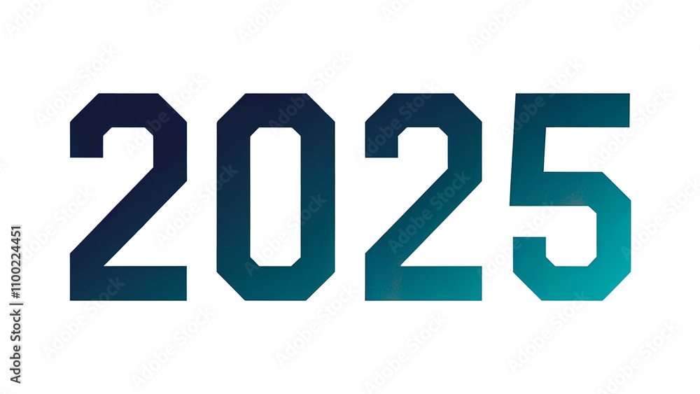 2025 PNG. A minimalistic '2025' in a clean, modern sans-serif font with ...