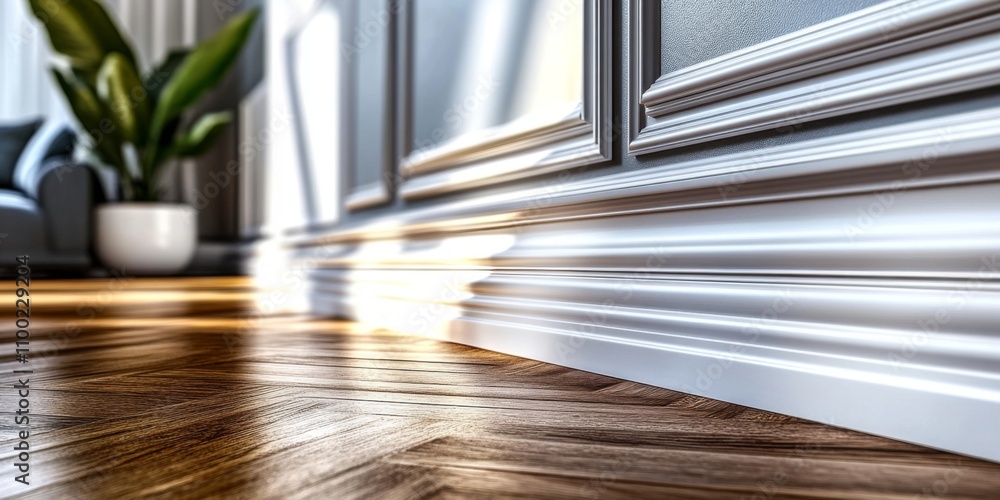 Explore DIY ideas to enhance your interior with skirting boards. Stock ...