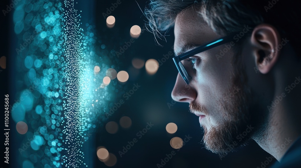 A computer screen displaying lines of code and algorithms, representing ...