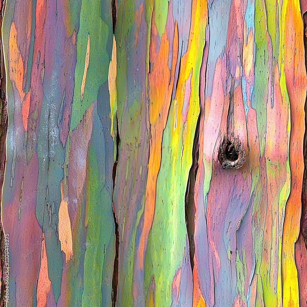 Eucalyptus Deglupta Rainbow Tree Bark Natural Forest Texture, Seamless Camouflage Pattern Stock ...