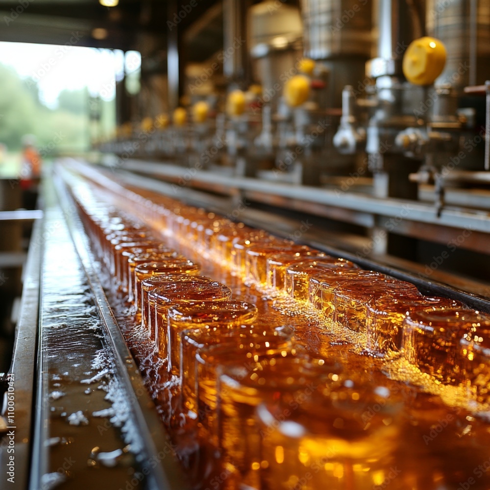 Crude Biodiesel Undergoing Purification and Washing in an Industrial ...
