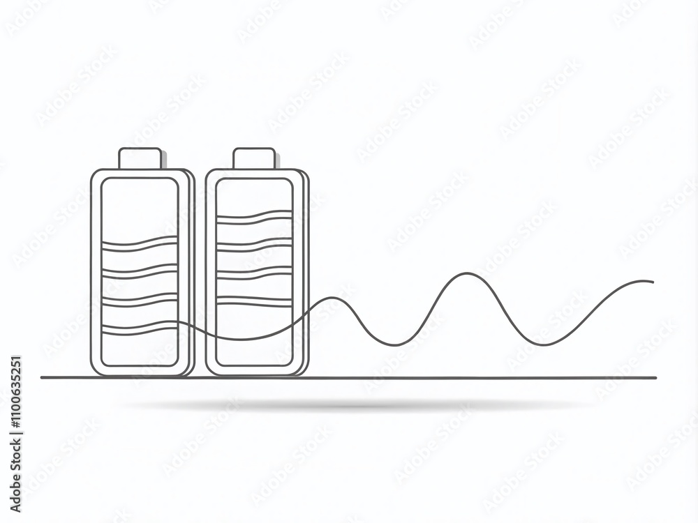 Conceptual Photography of a Continuous Line Drawing Representing a ...