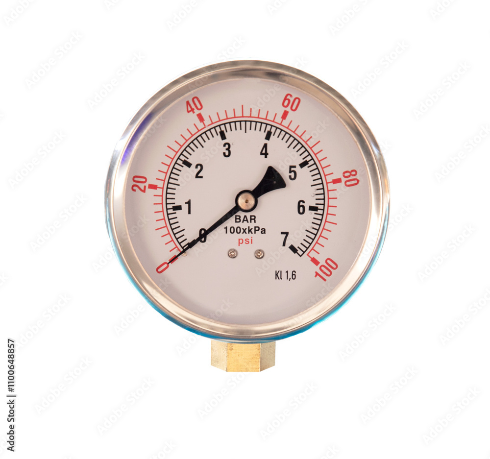 Pressure gauge meter on transparent background (PNG File) Stock Photo ...