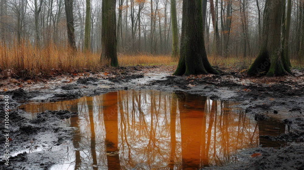 Acid rain and its impact on soil and water bodies Stock Photo | Adobe Stock