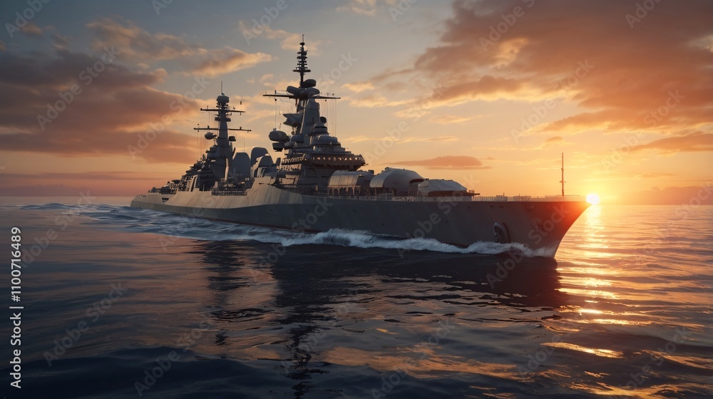 Sea Lion Class Battleship - A very realistic massive modern battleship ...