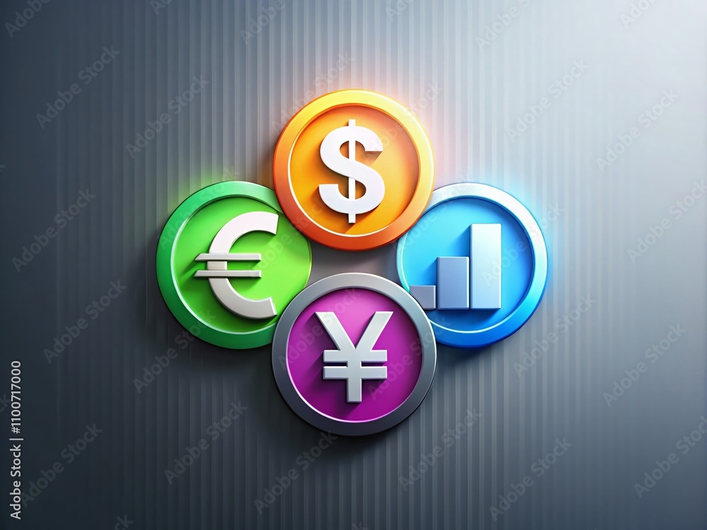 Modern Currency Exchange Logo Design Featuring Stylized Dollar, Euro ...