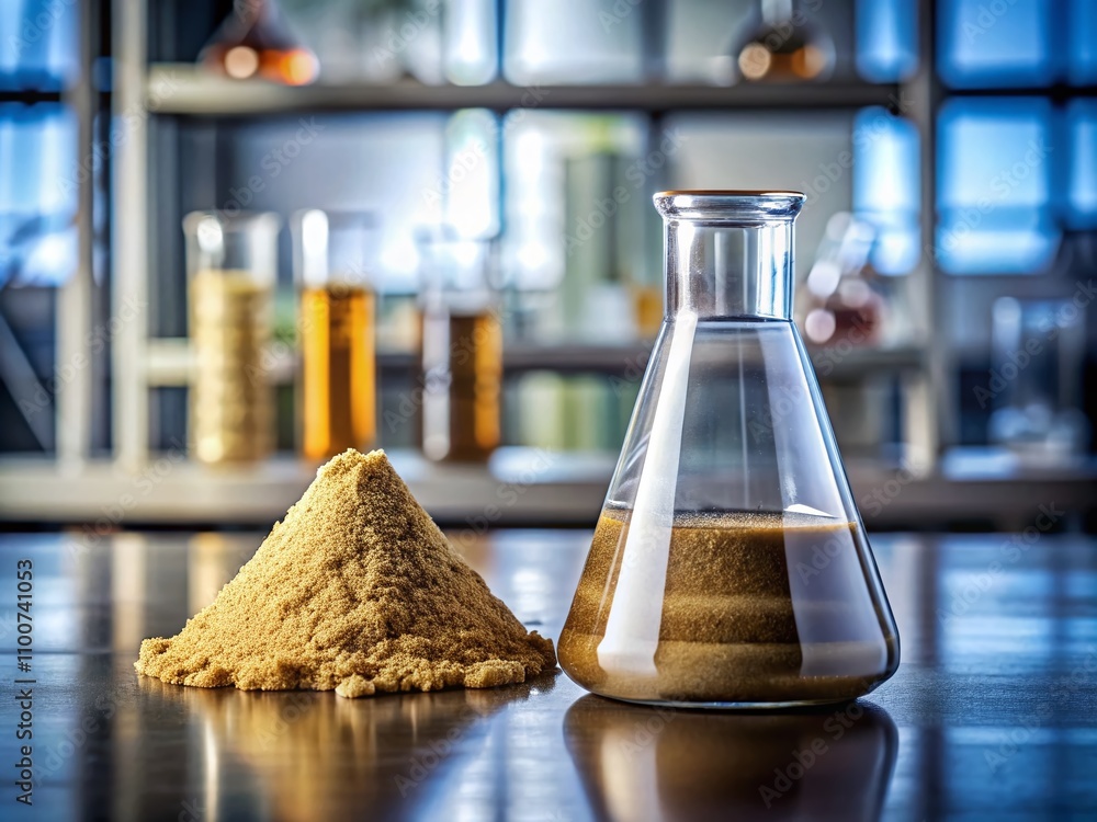 Product Photography of Manganese Sulfide Formation in a Beaker ...
