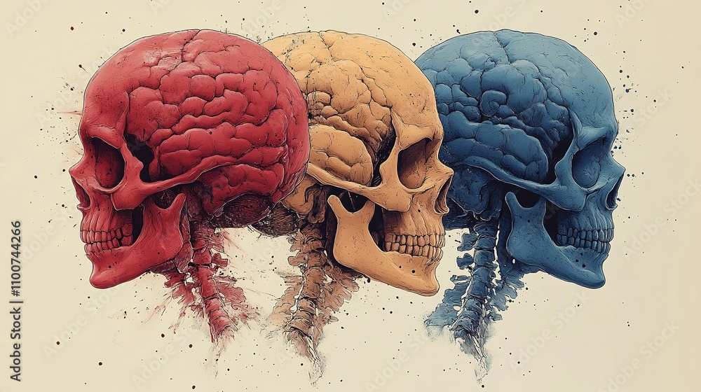 Understanding the Brain: A Hand-Drawn Diagram of the Neocortex, Limbic ...
