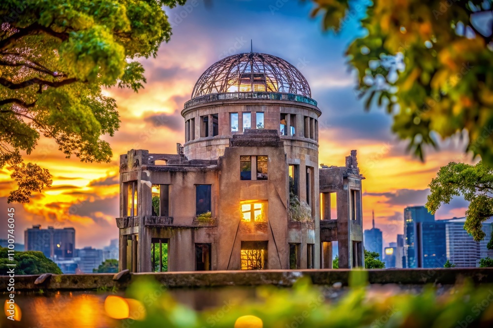 Remaining Structure of the Genbaku Dome in Bombed Hiroshima: A Bokeh ...