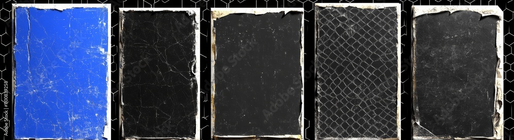 Vintage Paper Texture Frames for Retro Vinyl Album Covers with ...