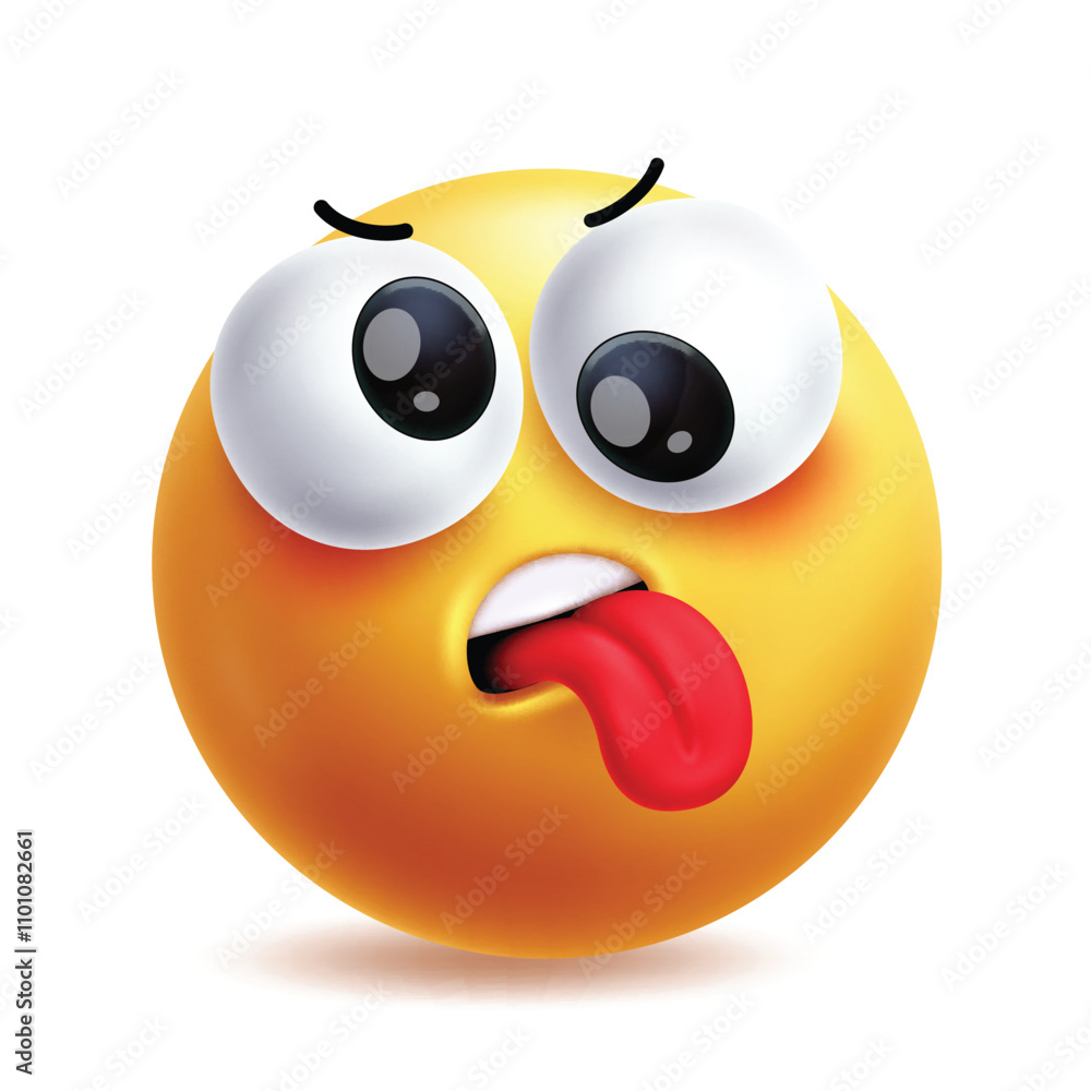 Tired emoji clipart character. Stress clip art facial expressions like ...