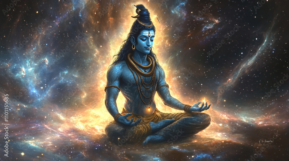 Maha Shivaratri Banner Design Featuring Lord Shiva Silhouettes, Trishul ...