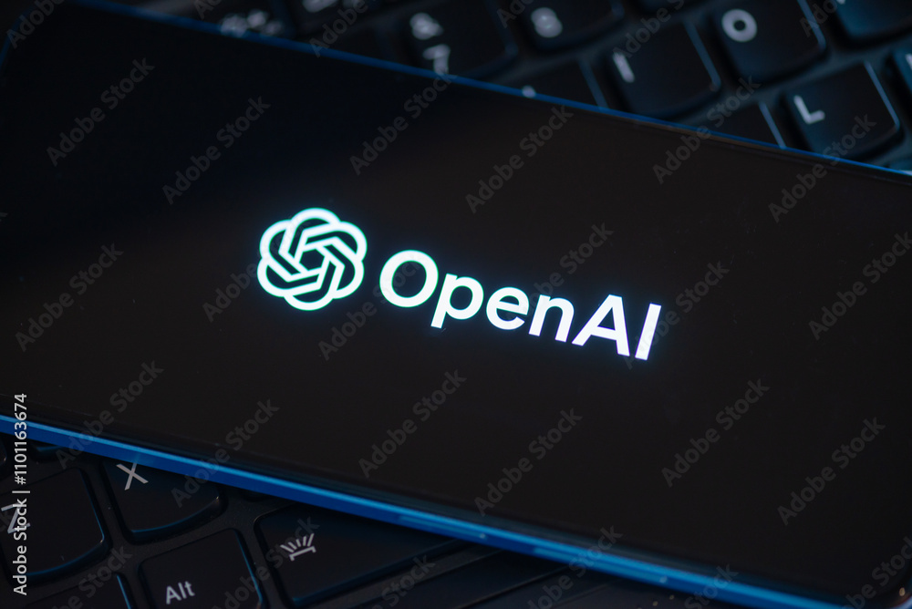 Hand pointing at SearchGPT page seen on the smartphone and official ...