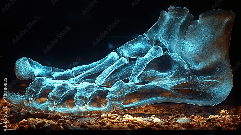 ankle and foot x ray displaying a bunion or hallux valgus the patient ...