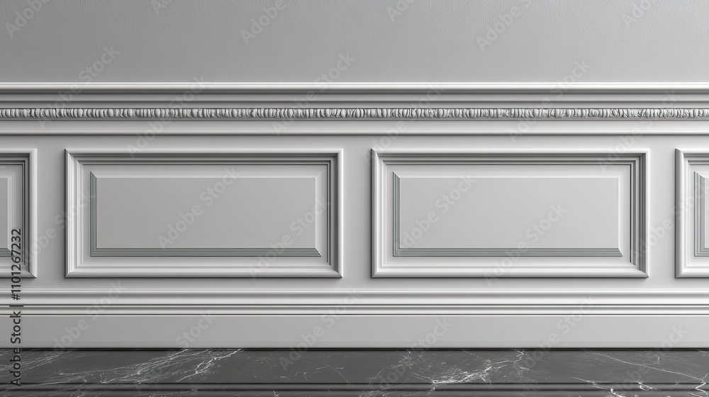 realistic wall skirting trim molding and moulding cornice for the house ...