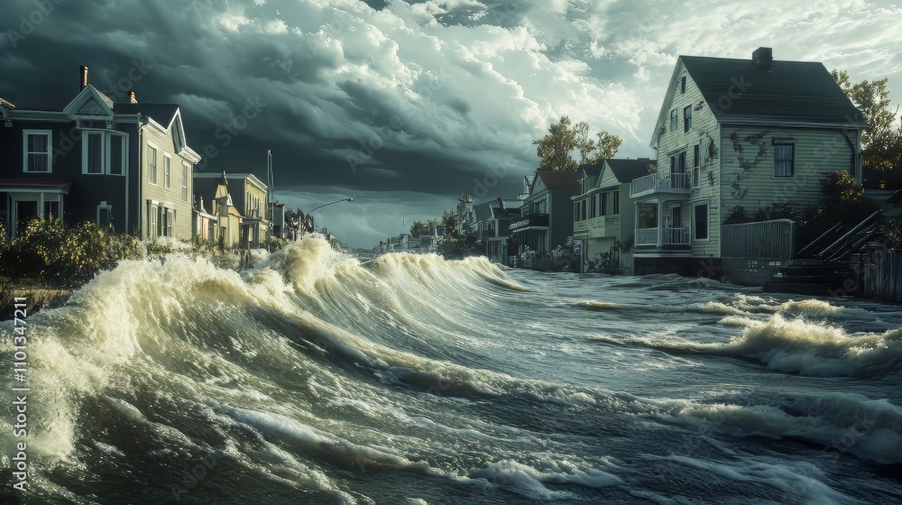 Powerful storm surge threatens coastal communities emergency alert ...