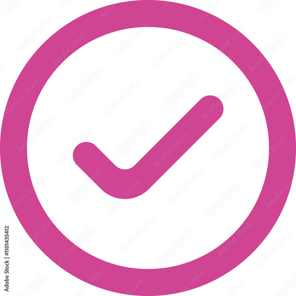 Circle Checkmark icon logo design Stock Vector | Adobe Stock