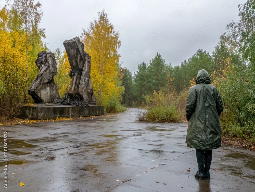 Chernobyl tourism, showing historical scenes and eerie landscapes Stock ...