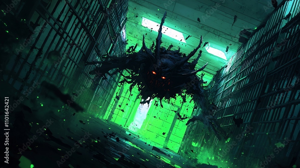 Folklore Prison Ghost, Dismal Disused Prison Cell Cloaked in ...