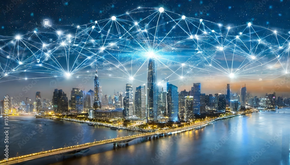 Innovative Smart City Concept with Advanced Network Connections ...