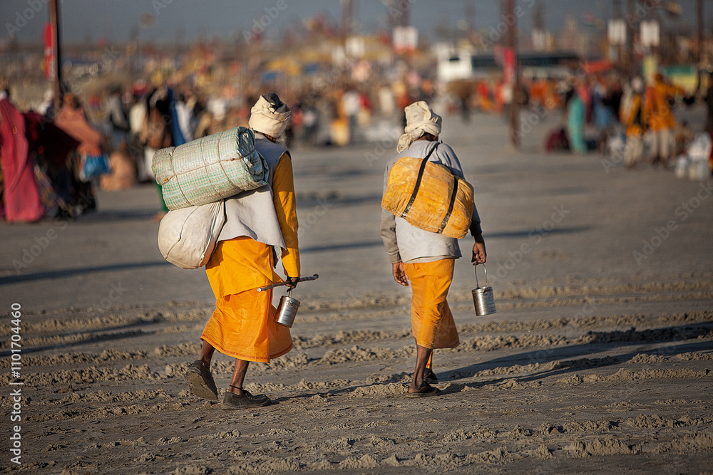 Kumbh Mela celebrations (Allahabad, India). Kumbh Mela (the festival of ...