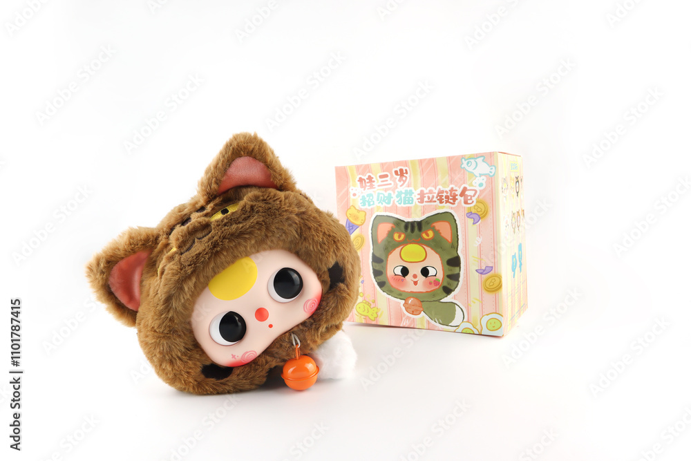cute fluffy art toy character, Baby Three nice big eyes series plush ...